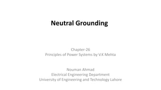 Neutral Grounding | PPTX