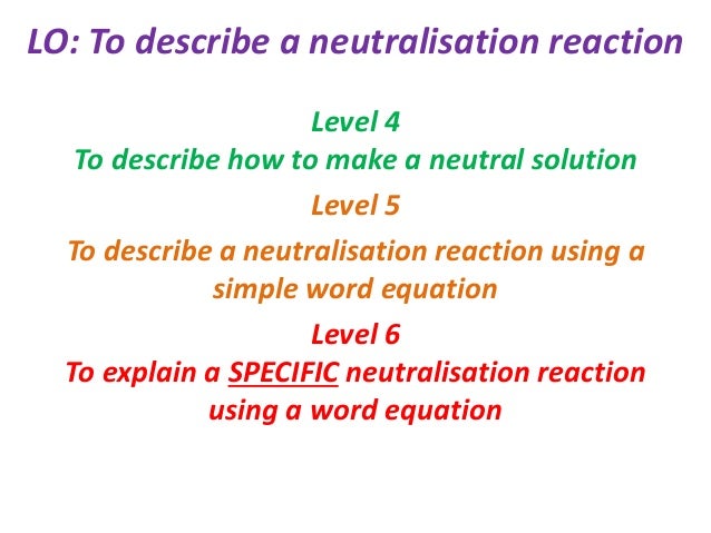 Neutralisation