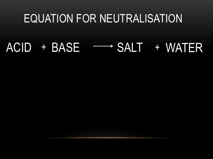 Neutralization