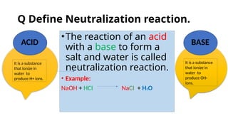 Neutralization Reaction by Sarah Ashfaq 51 5.pptx