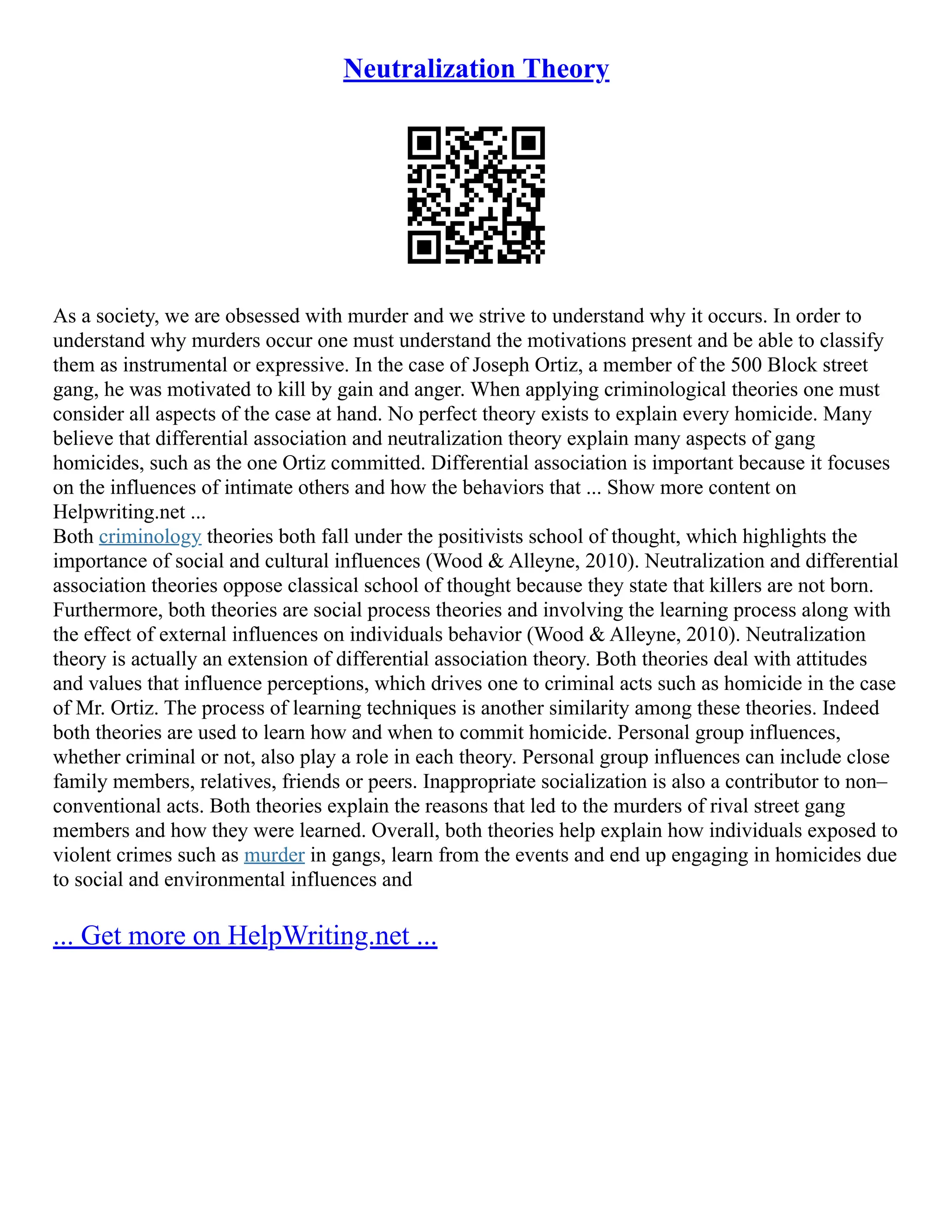 Neutralization Theory | PDF