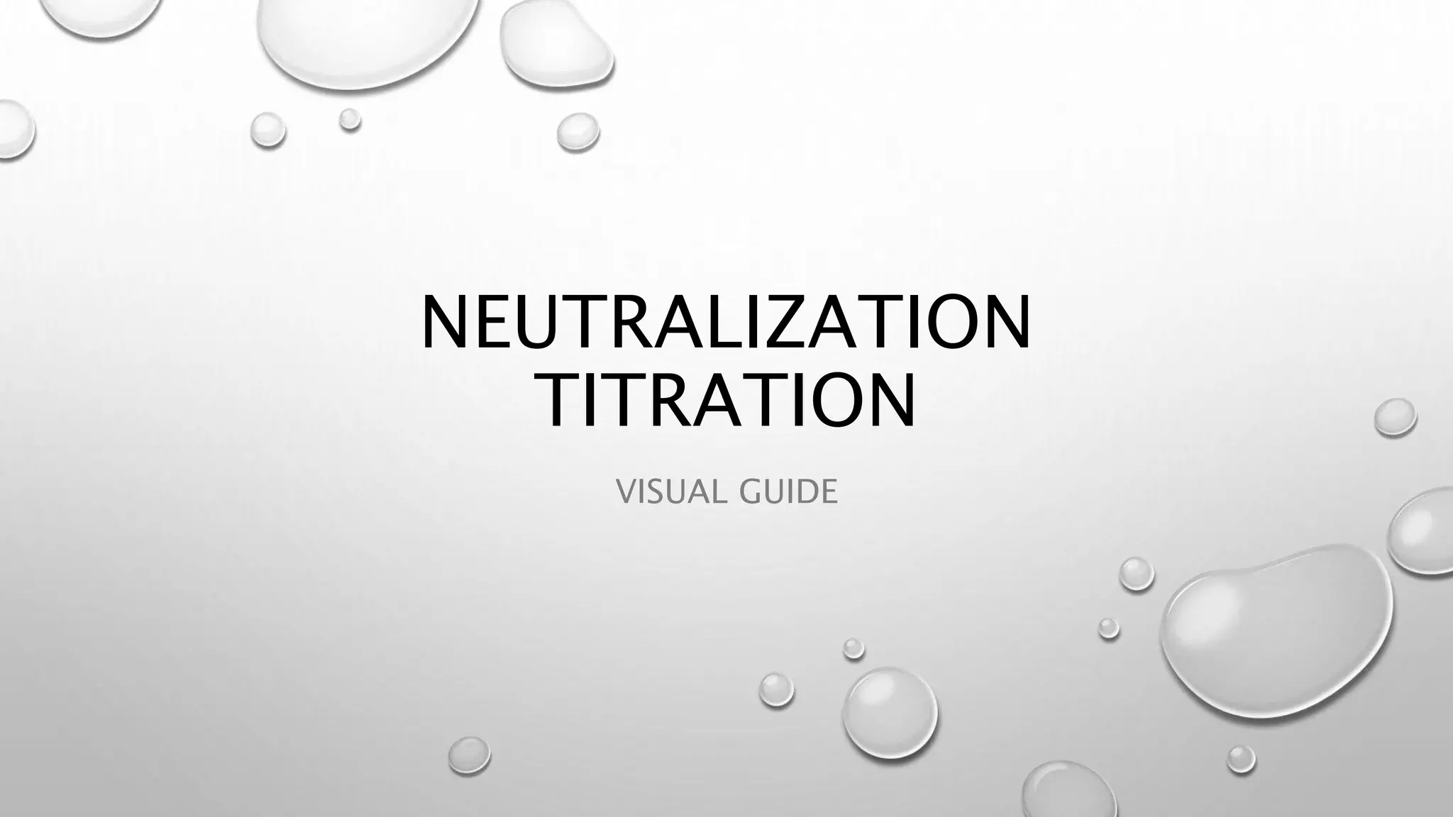 Neutralization titration visguide | PPT