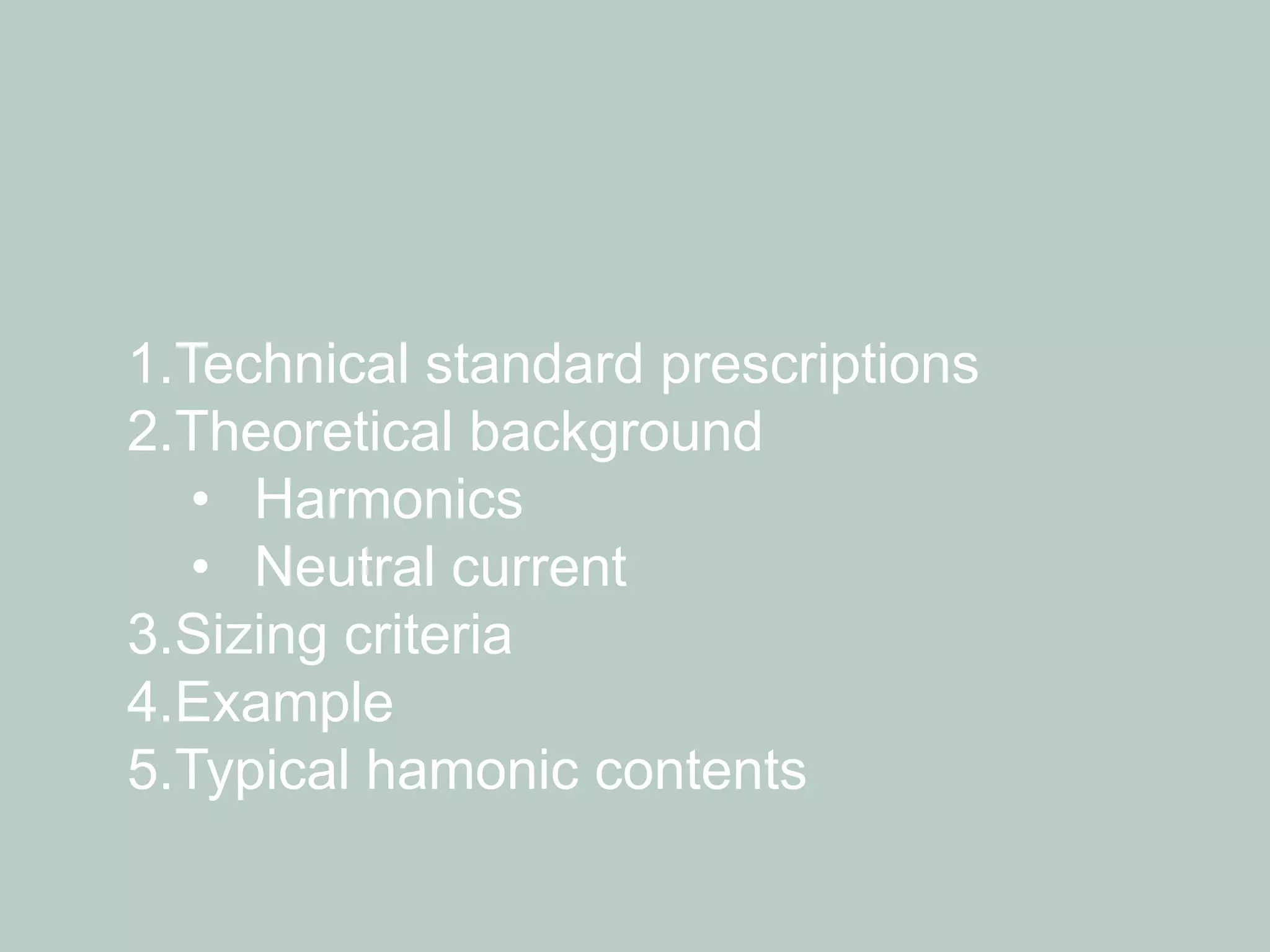 Neutral sizing - Power cable | PDF
