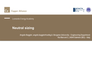 Neutral sizing - Power cable | PDF