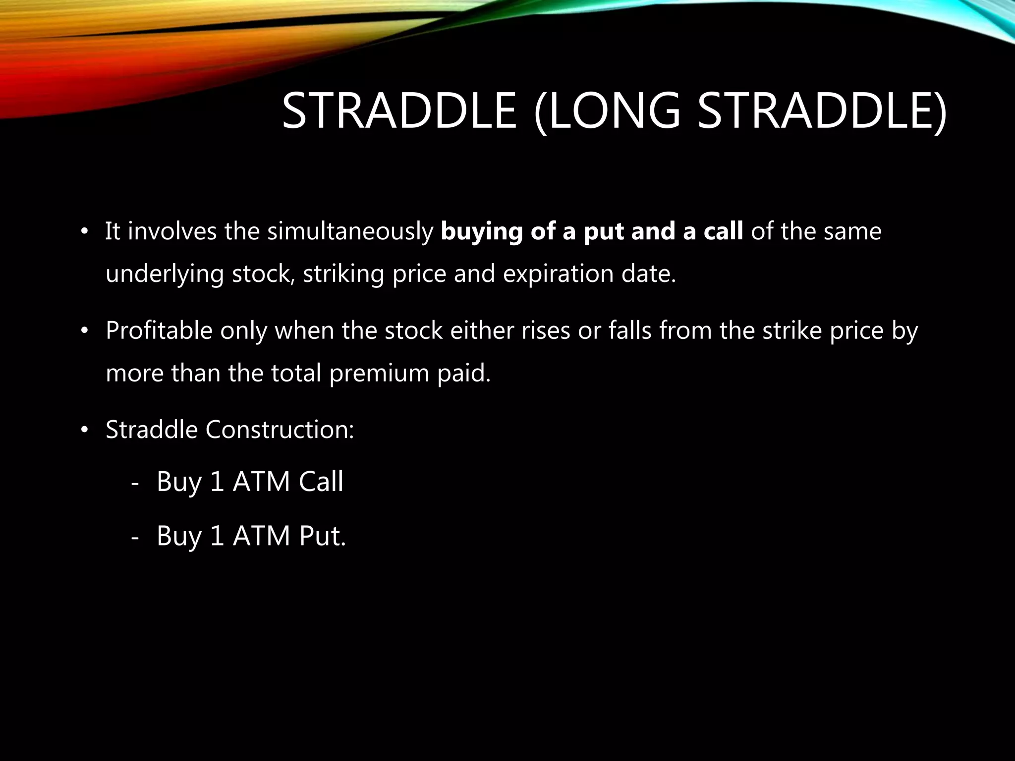 Neutral strategies in option | PPT