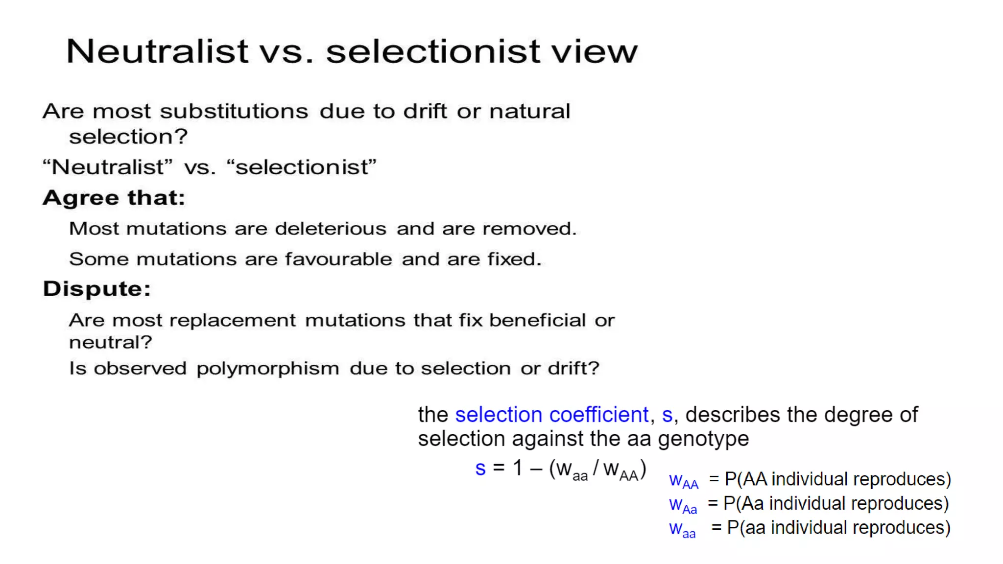 Neutral theory 2019 | PPTX