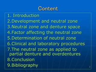Neutral Zone In Prosthodontics part 1.ppt