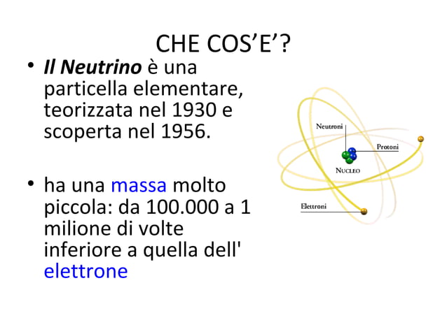 Neutrini | PPT