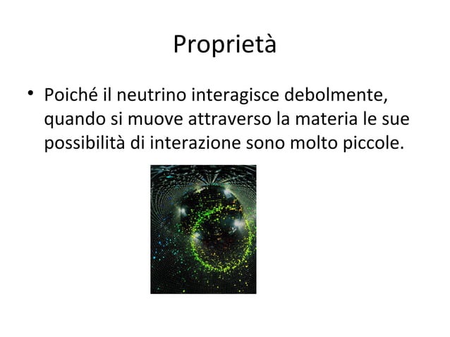 Neutrini | PPT