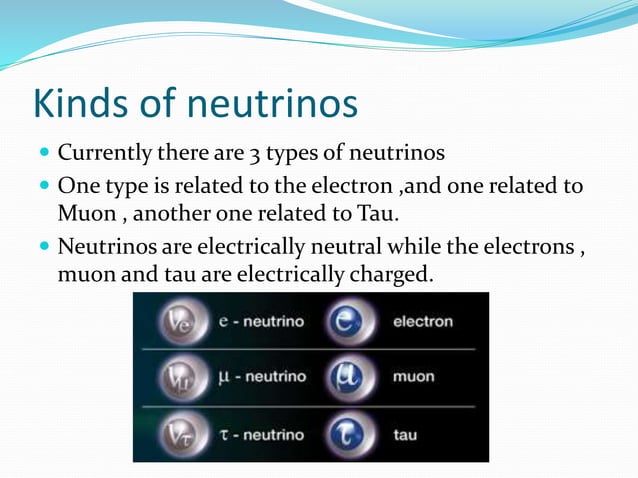 Neutrino | PPTX | Chemistry | Science