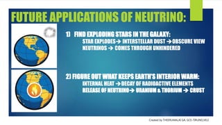 Neutrinos and it’s social applications | PPTX