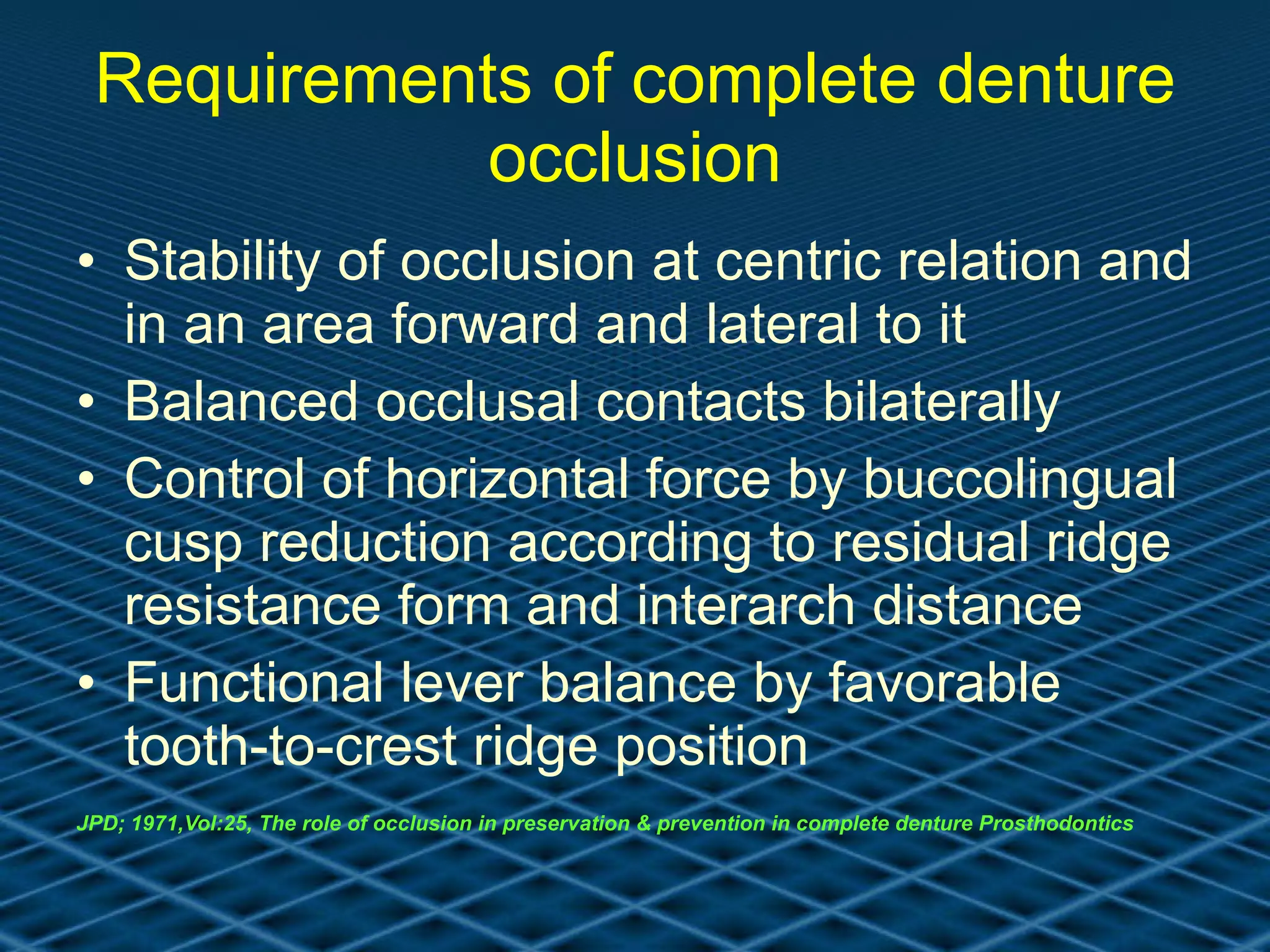 Neutrocentric Concept (prosthodontics) | PPT