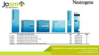 Neutrogena distributor australia | PPTX