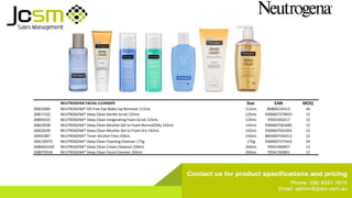Neutrogena distributor australia | PPTX