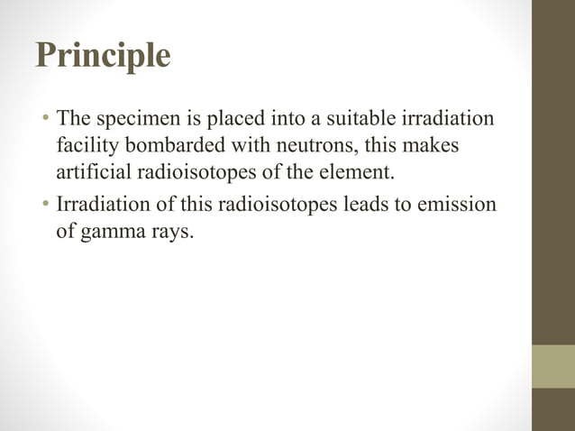 Neutron activation analysis | PPTX | Chemistry | Science