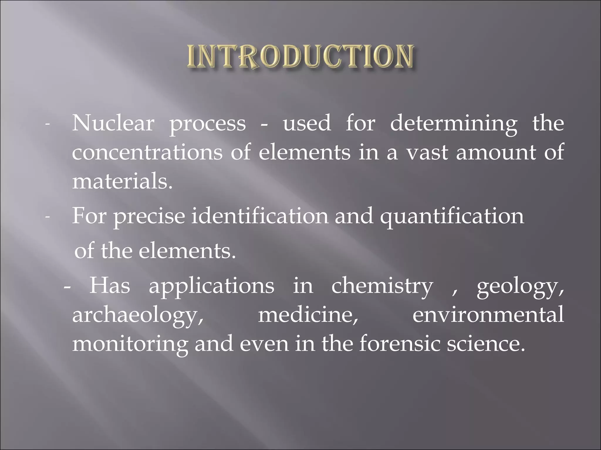 Neutron activation analysis | PPT