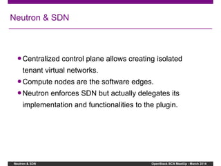 Openstack Neutron and SDN | PPT