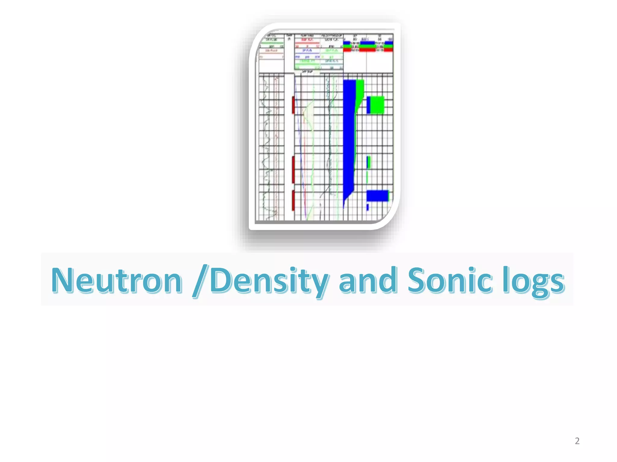 Neutron density and sonic logs | PDF
