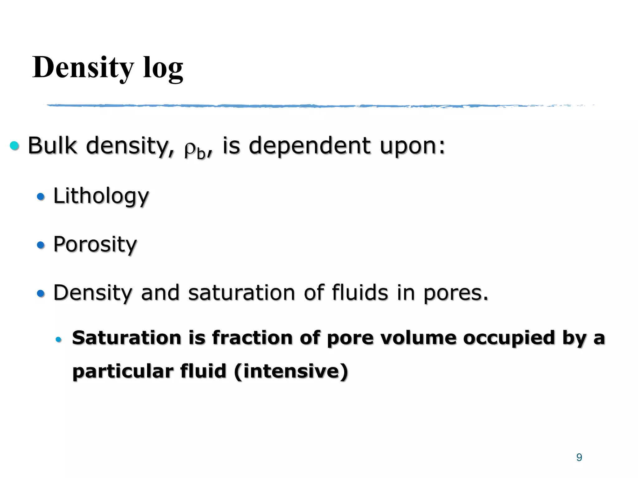 Neutron density and sonic logs | PDF