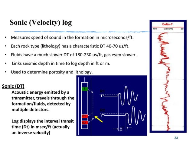 Neutron density and sonic logs | PDF