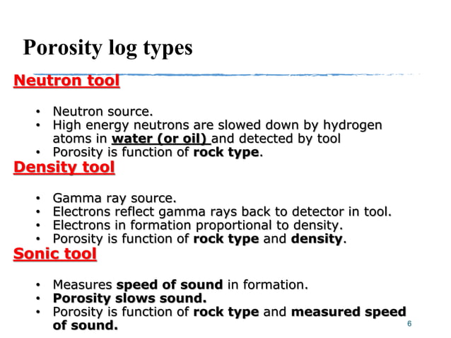 Neutron density and sonic logs | PDF