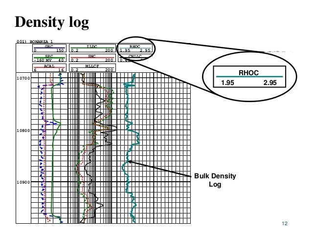 Neutron density and sonic logs