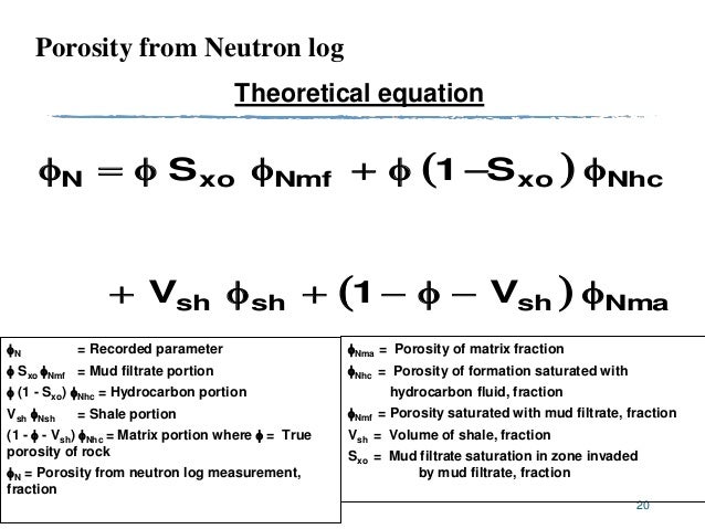 Neutron density and sonic logs