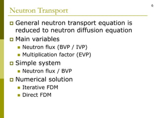 Solution of simplified neutron diffusion equation by FDM | PPT