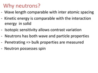 Neutron diffraction | PPTX | Chemistry | Science