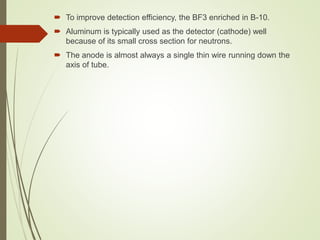 Thermal neutron flux distribution by using BF-3 counter | PPTX
