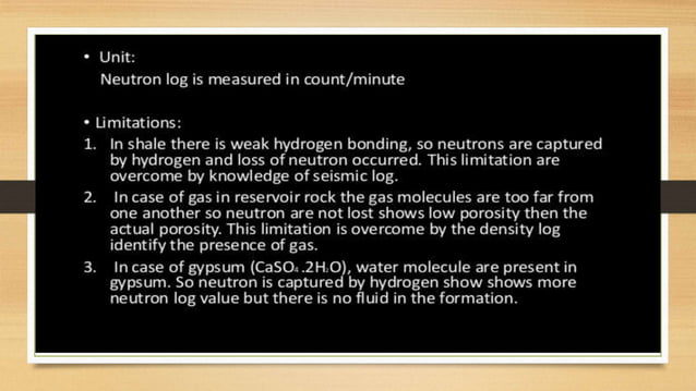 Neutron Log Ppt