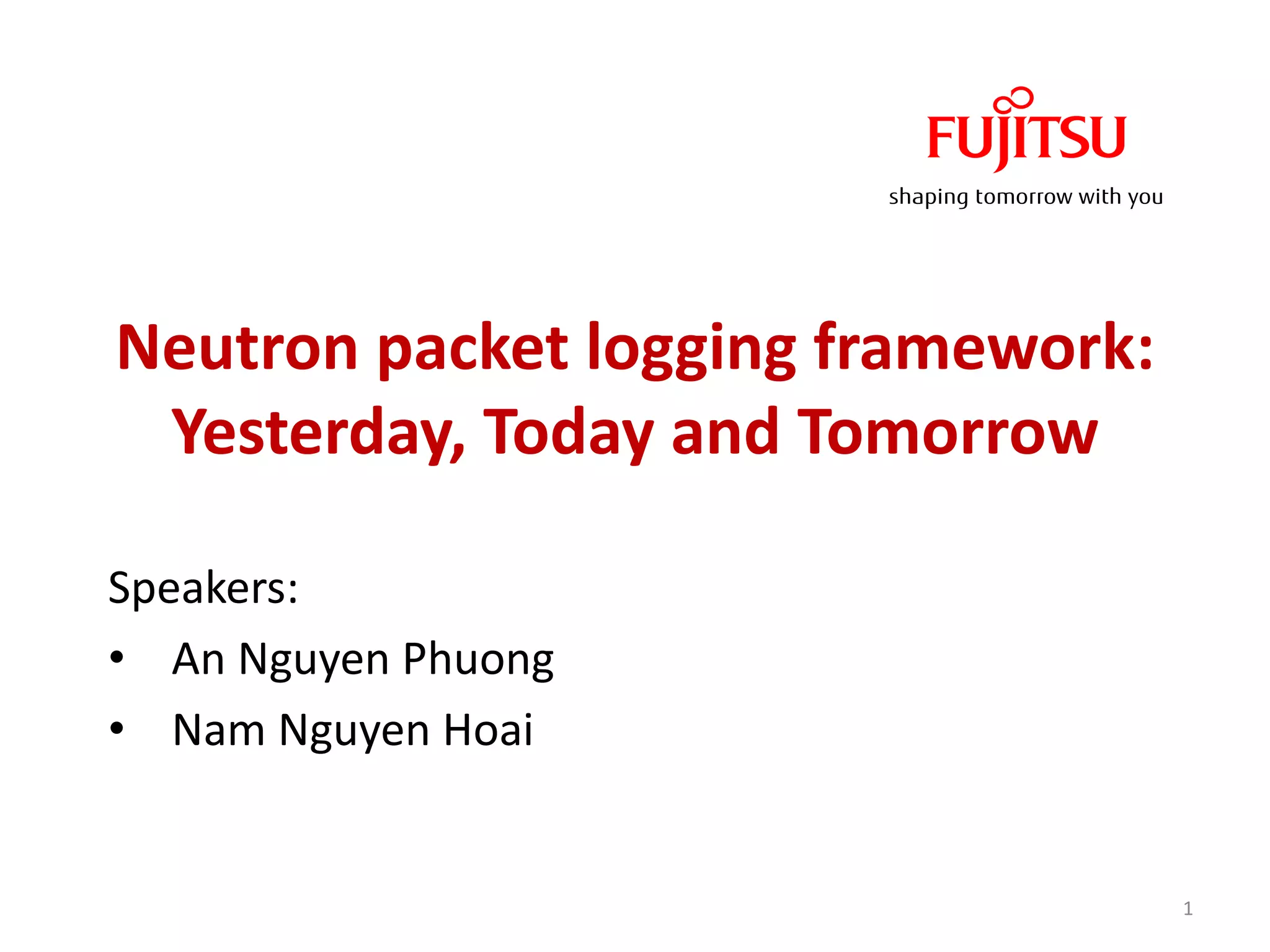 Neutron packet logging framework | PDF | Information and Network Security | Computing