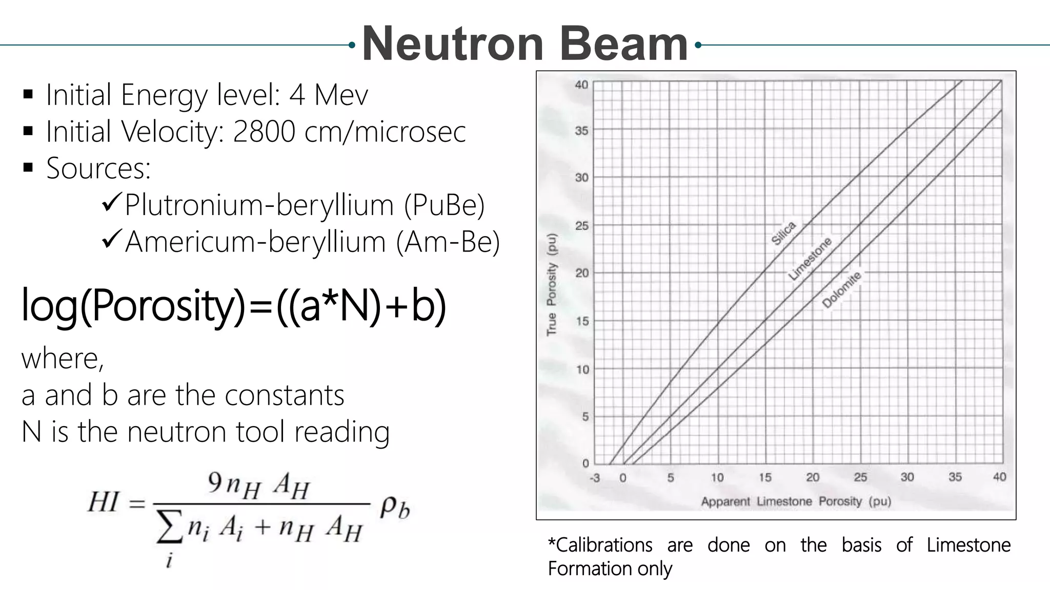 Neutron porosity log | PPTX