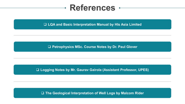 Neutron porosity log | PPTX | Physics | Science