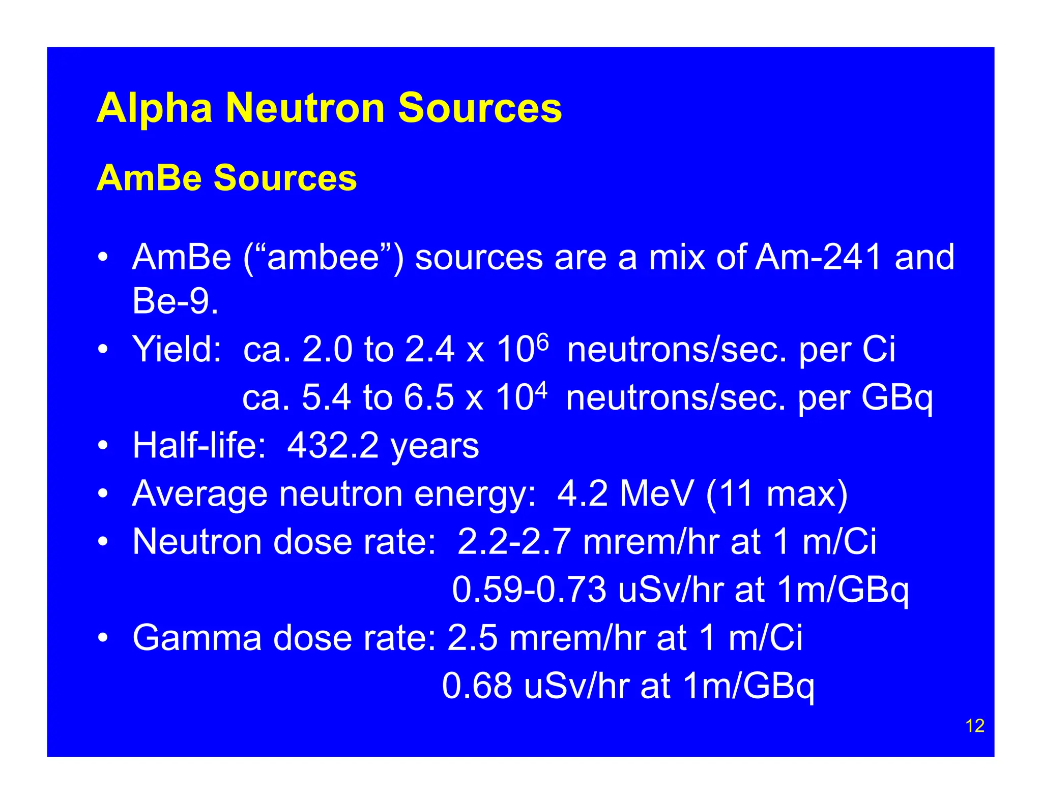 Introduction to neutron sourcec and their production | PDF