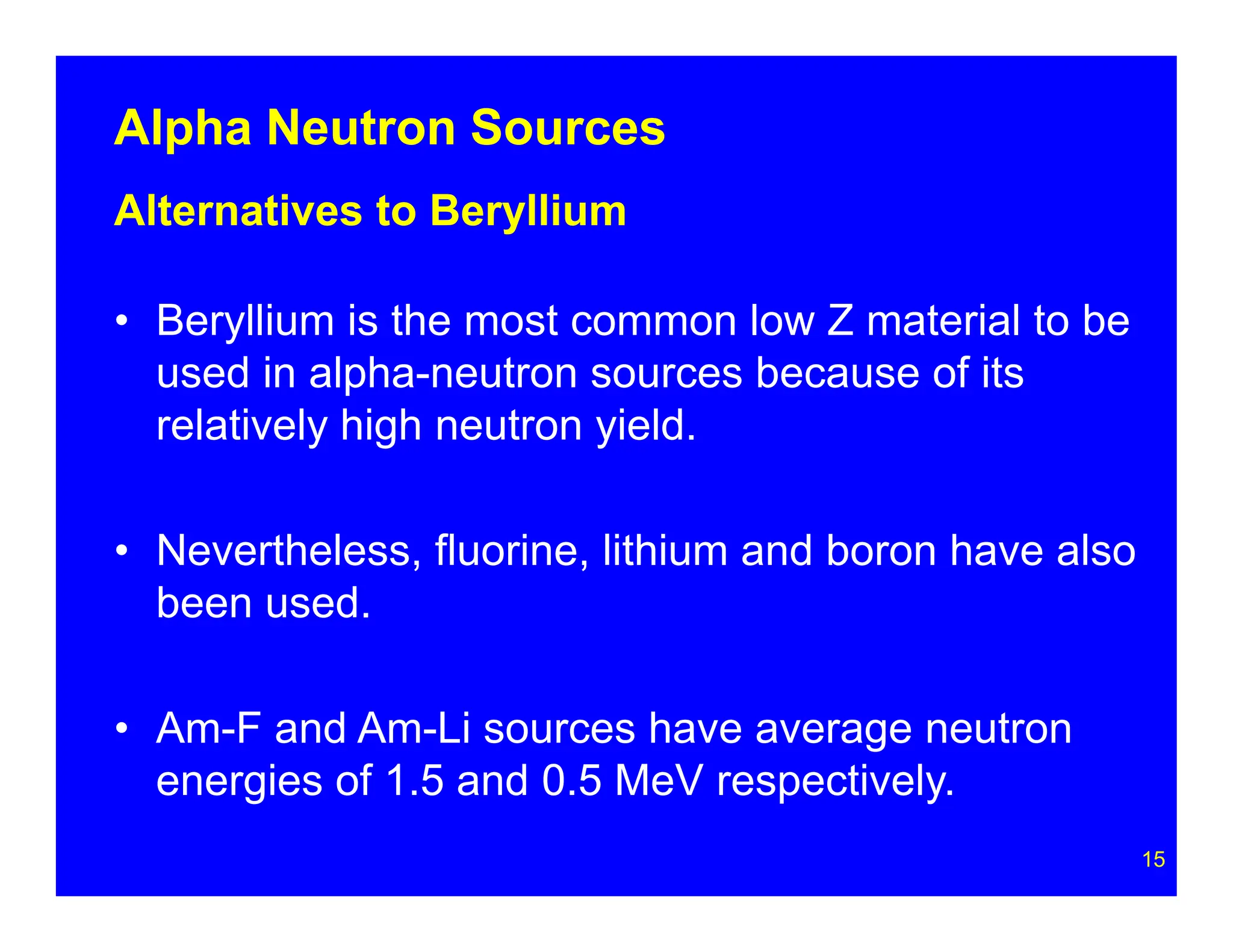 Introduction to neutron sourcec and their production | PDF