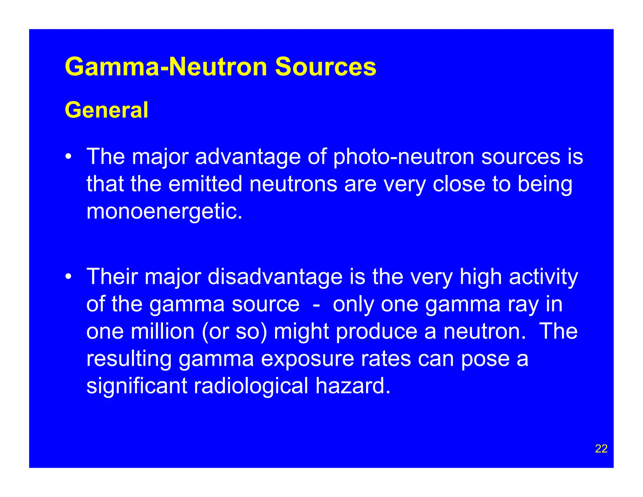 Introduction to neutron sourcec and their production | PDF