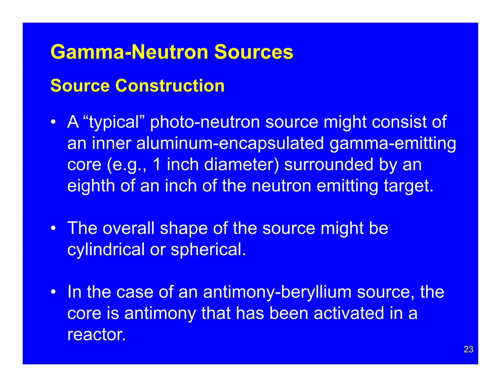 Introduction to neutron sourcec and their production | PDF