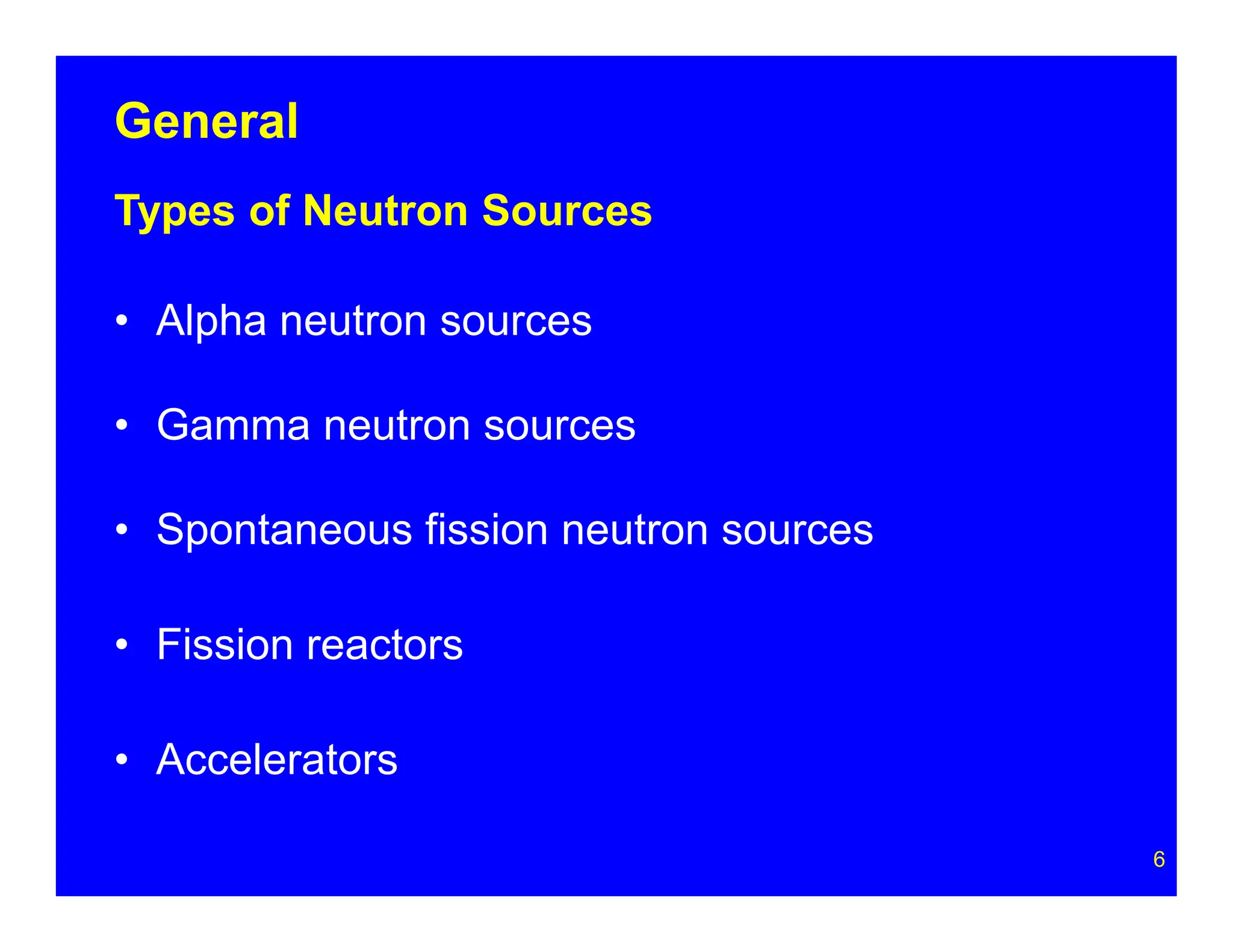 Introduction to neutron sourcec and their production | PDF