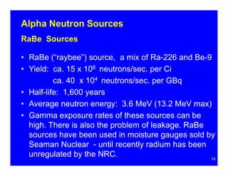 Introduction to neutron sourcec and their production | PDF