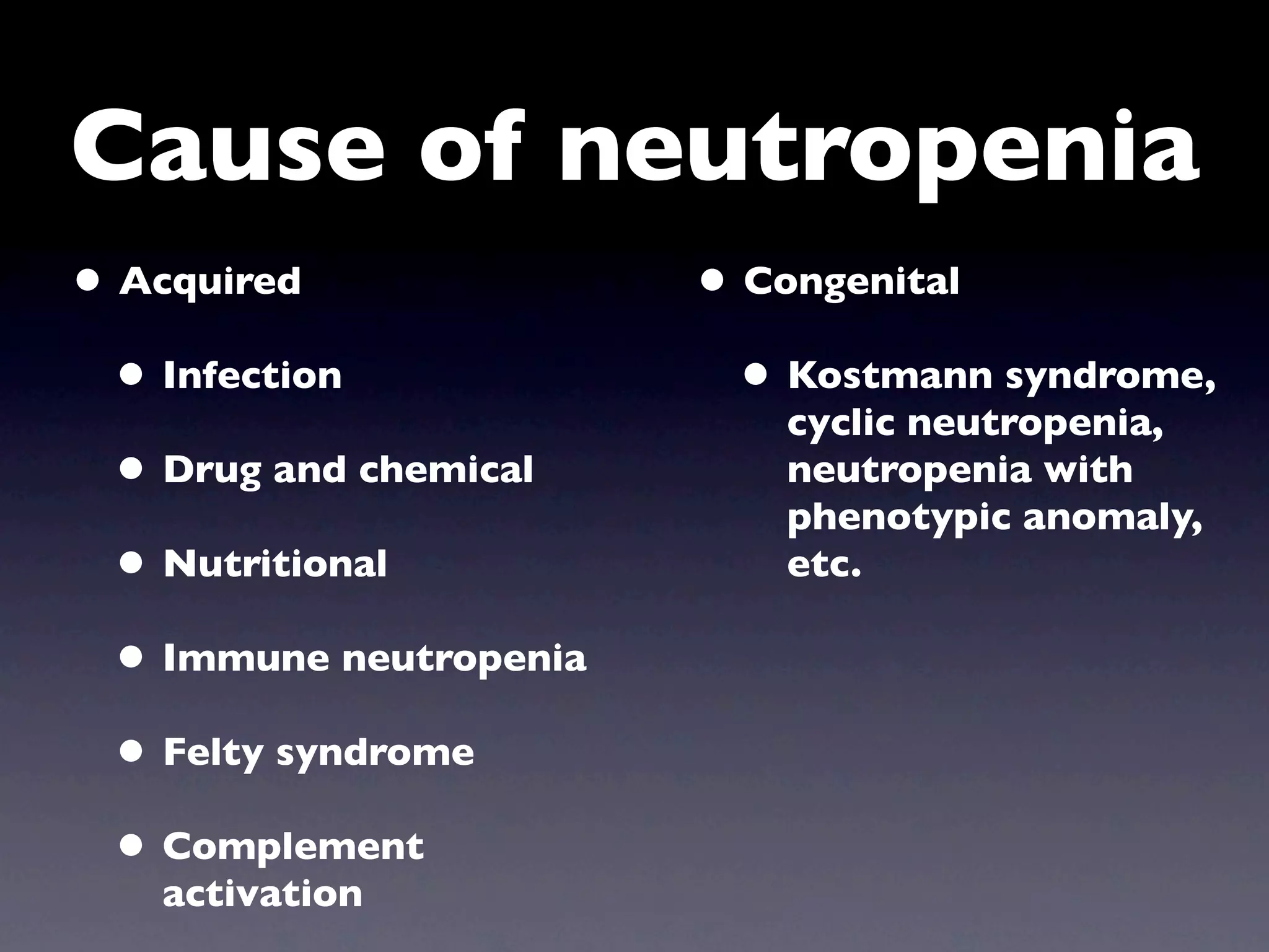 Neutropenia | PPT