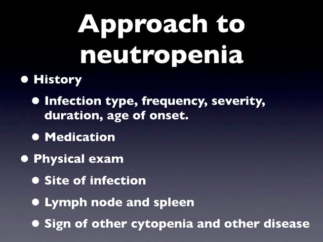 Neutropenia | KEY | Blood Disorders | Diseases and Conditions