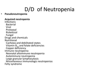 Neutropenia General Evaluation | PPTX