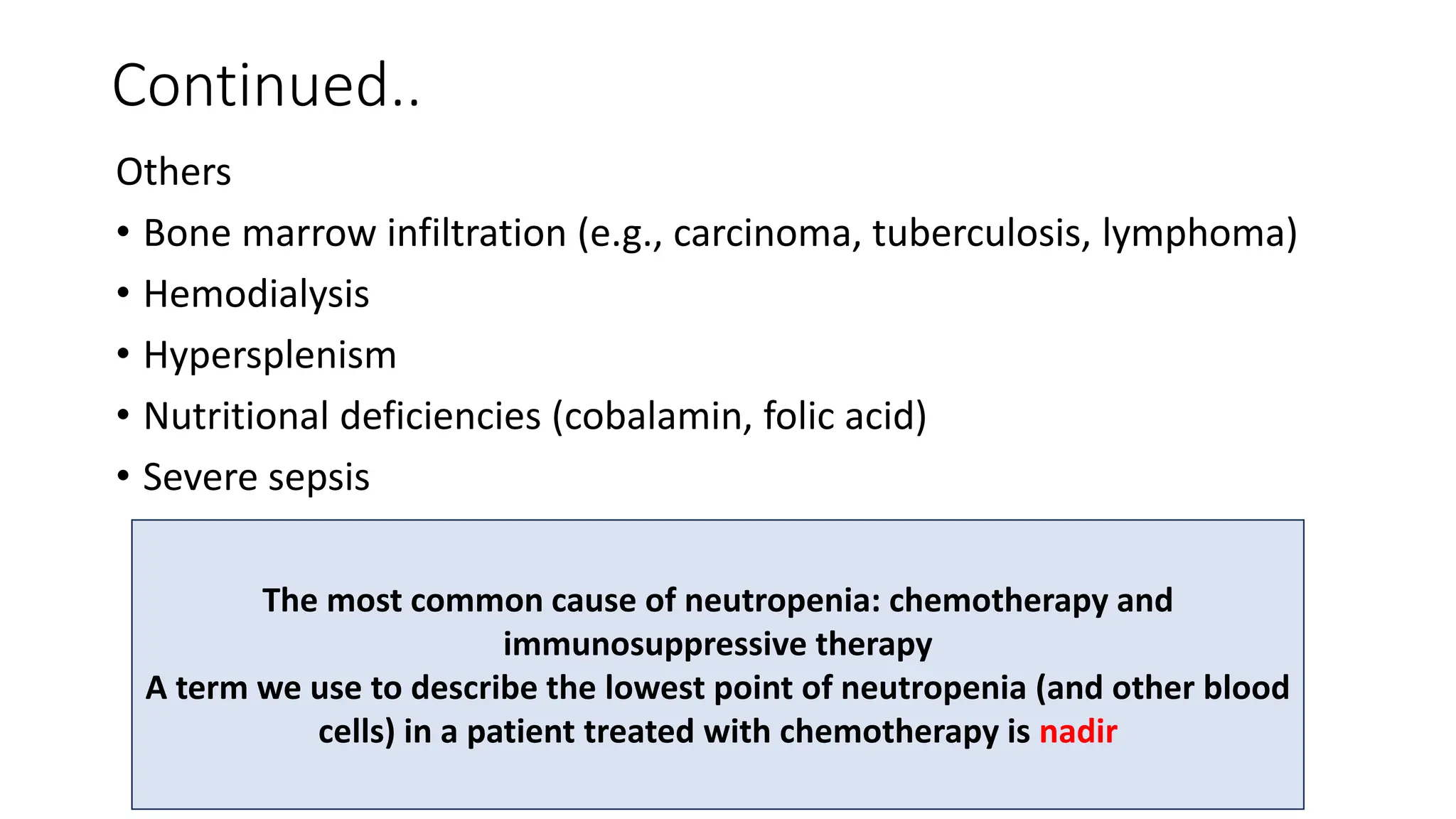 Neutropenia.pptx management , nursing management, patient education | PPTX