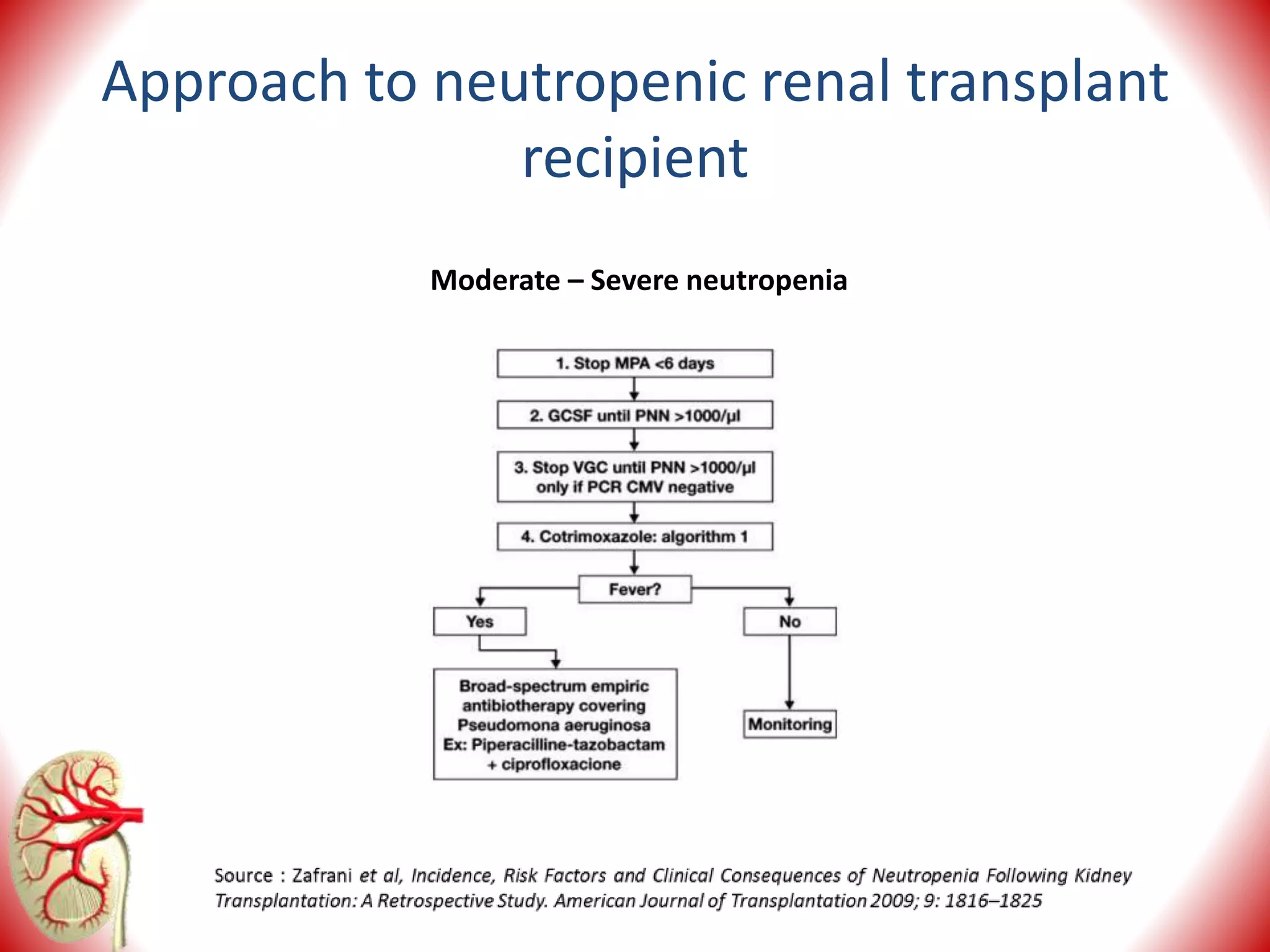 Neutropenia in kidney transplant recipient | PPTX