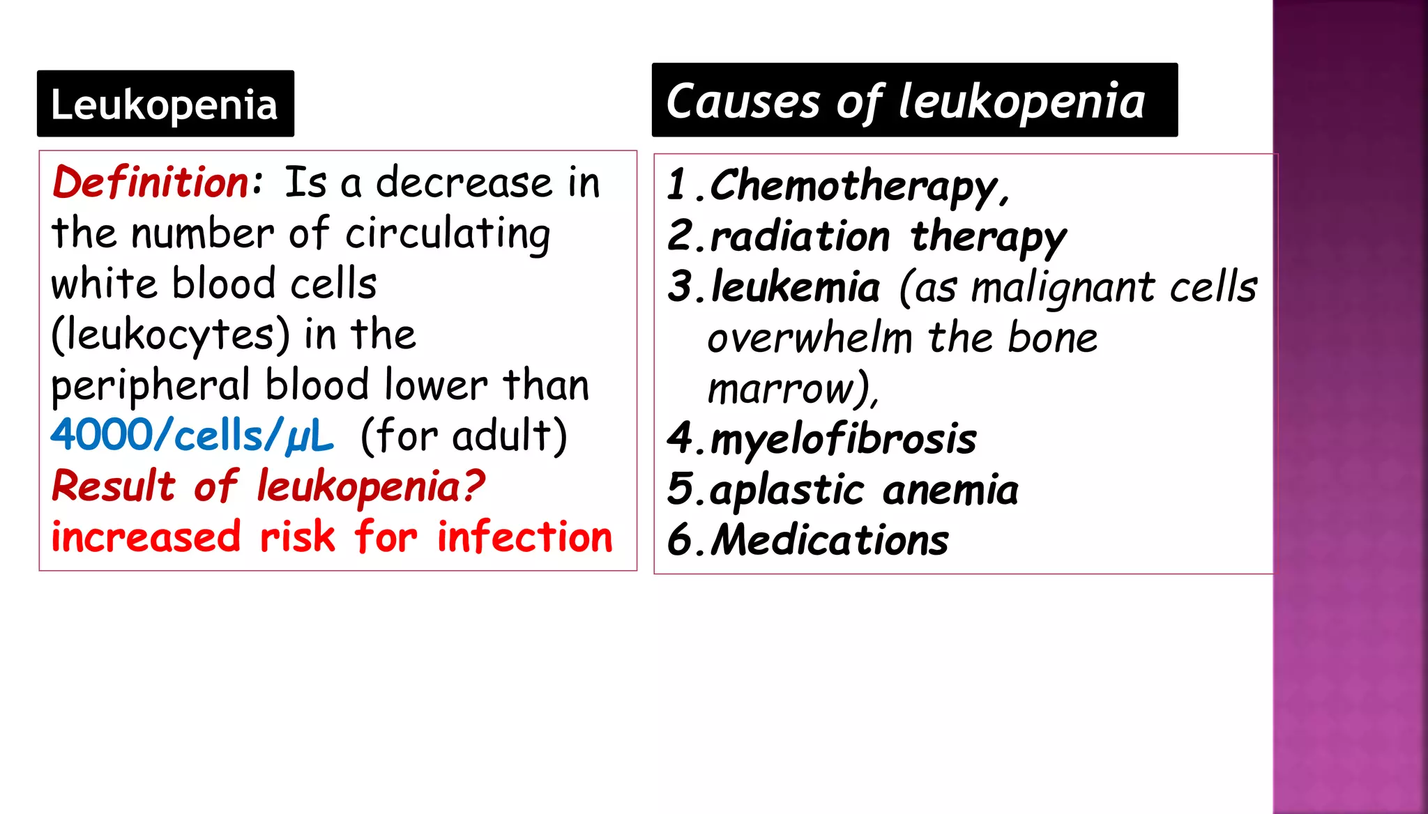 Neutropenia & Lymphopenia.ppt