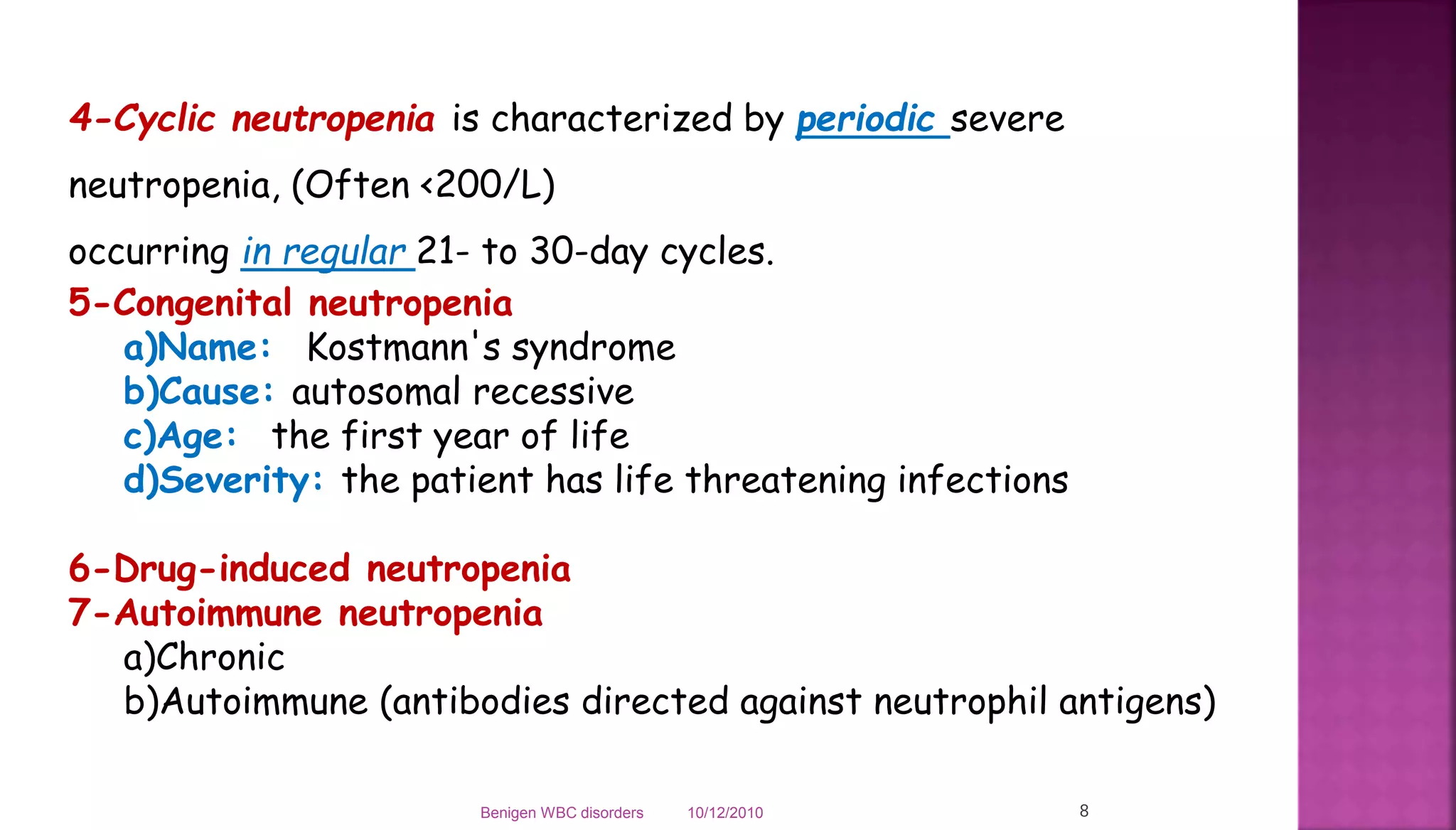 Neutropenia & Lymphopenia.ppt