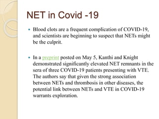 Neutrophil extracellular trap | PPTX