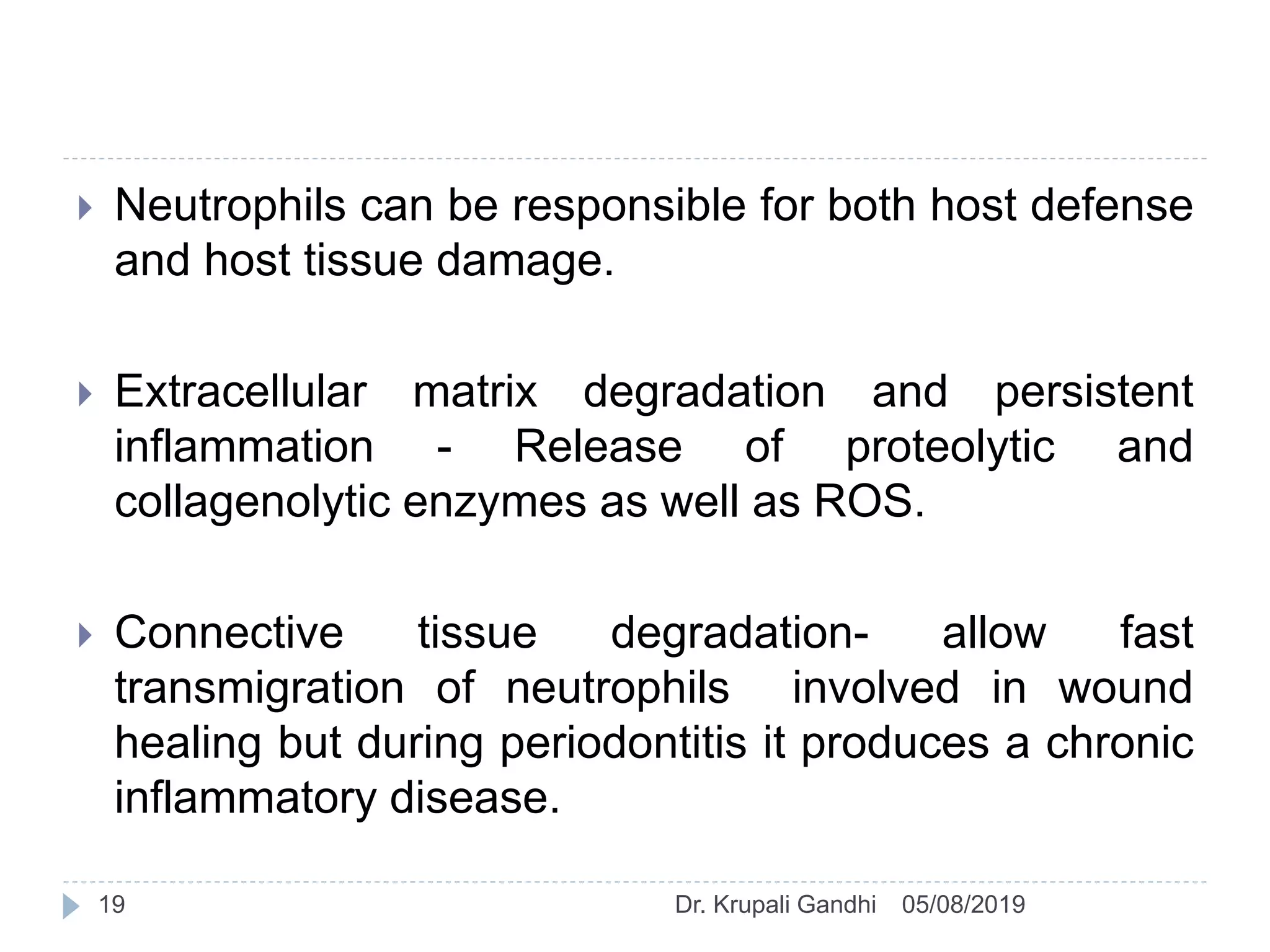 Neutrophils in periodontics | PPTX