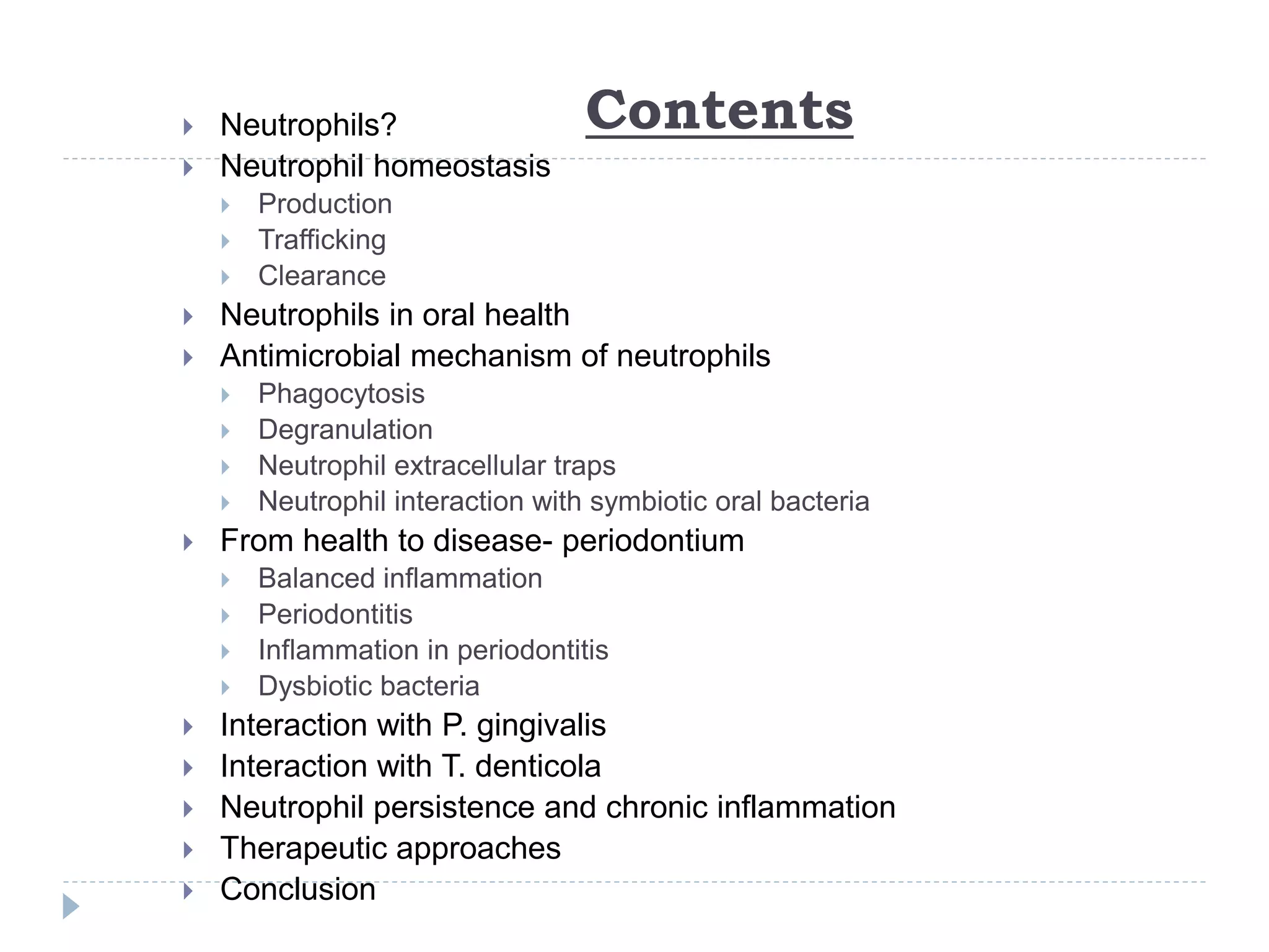 Neutrophils in periodontics | PPTX